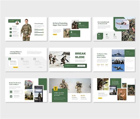Artilleri Military And Army Powerpoint Template Incl Military