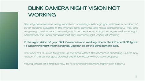 Ppt Blink Camera Night Vision Not Working 1 8057912114 Blink Phone