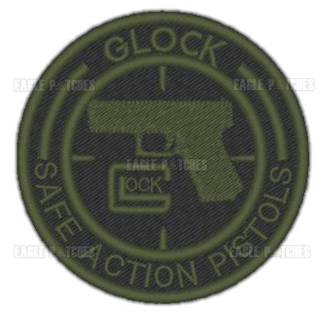 Patch Bordado Glock Safe Action