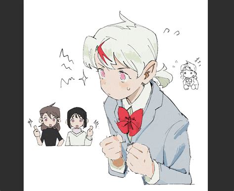 Ineesan Love Bullet 3girls Black Hair Brown Hair Chibi Chibi Inset Clenched Hands Closed