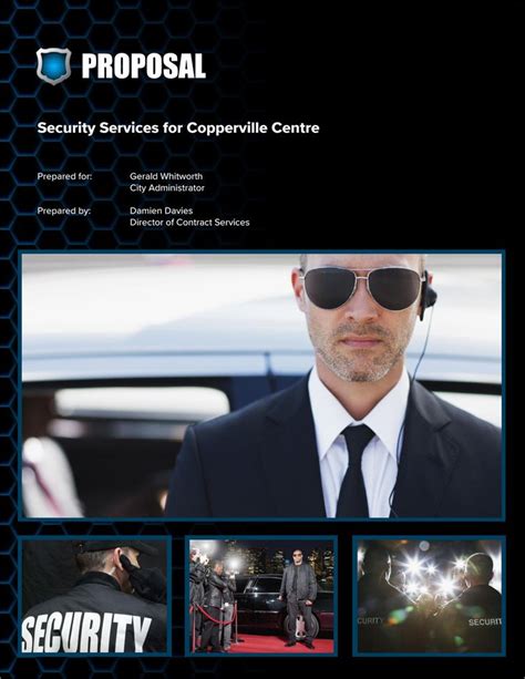 Security Guard Services Sample Proposal Downloadable Template