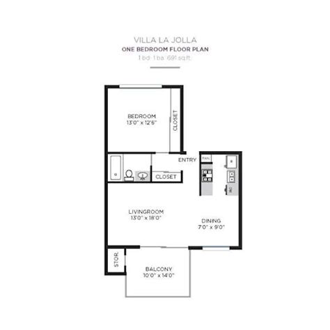 Floor Plans Of Villa La Jolla In La Jolla Ca