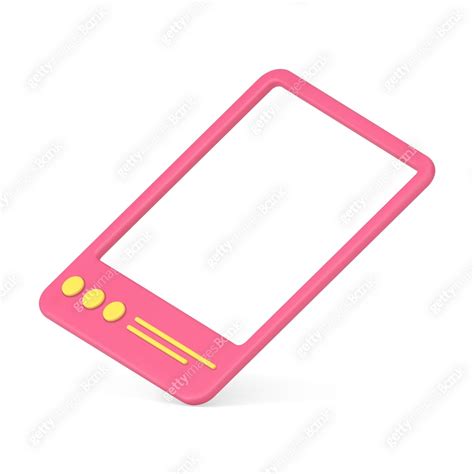 Pink Social Madia Post Frame 3d Icon Vector Illustration 이미지