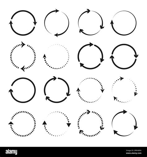 Ecology Recycling Different Variation Arrow Set Stock Vector Image And Art Alamy