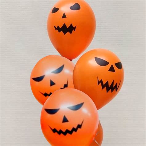 Kit Decoração Halloween 10 Balão Bexigas 12 Polegadas Rivfestas Itens Para Decoração De Festas
