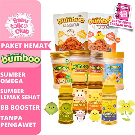 Jual Paket Bumboo Barefood Kaldu Mpasi Keju Bubuk Abon Sapi Dan Ayam
