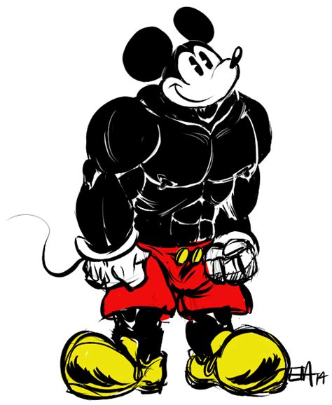 Worldwide Bodybuilders Mighty Muscle Mice Mickey And Minnie As Bodybuilders
