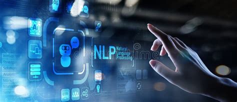 Nlp Natural Language Processing Cognitive Computing Technology Concept On Virtual Screen Stock