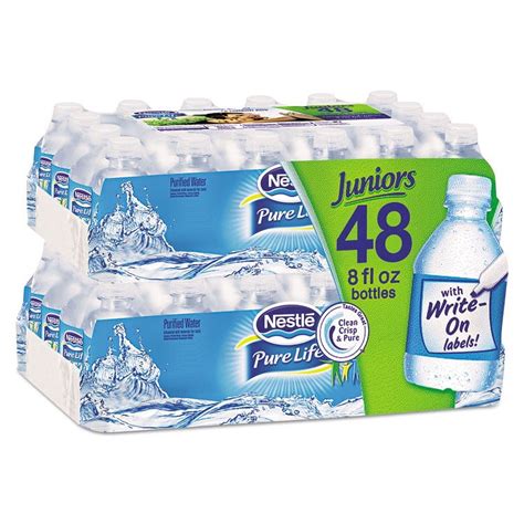 Nestle Pure Life Purified Water 8 Oz Bottles Bulk Big Pack 48carton