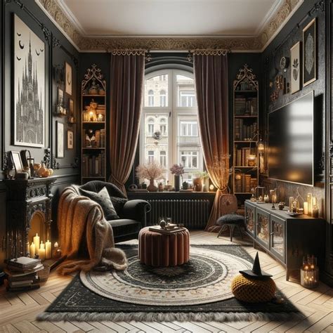 Gothic Victorian Dark Academia And Hygge Aesthetics With A Witchy