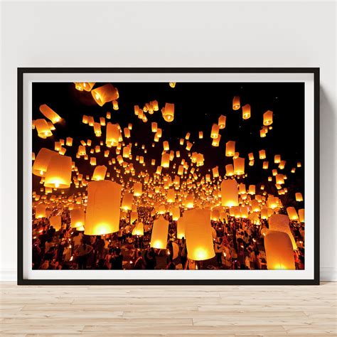 Hot Air Fire Lantern Poster By Daniel Osterkamp