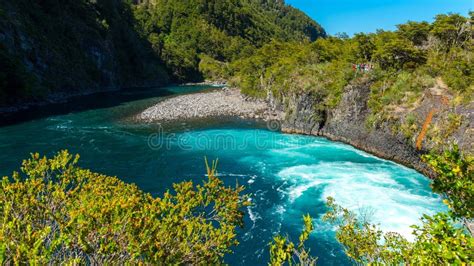 Petrohue River Flowing Through The Vicente Perez Rosales National Park