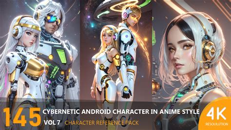 Artstation Cybernetic Android Characters In Anime Style Vol7 4k