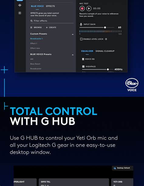 Logitech G Yeti Orb Condenser Rgb Gaming Microphone With Lightsync Usb Mic For Streaming
