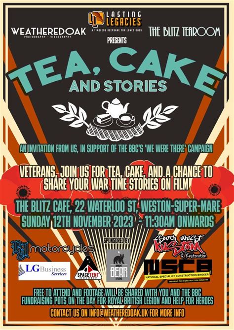 Daniel Ackroyd On Linkedin One Month To Go Until Our Tea Cake And Stories Free To Attend Event At…