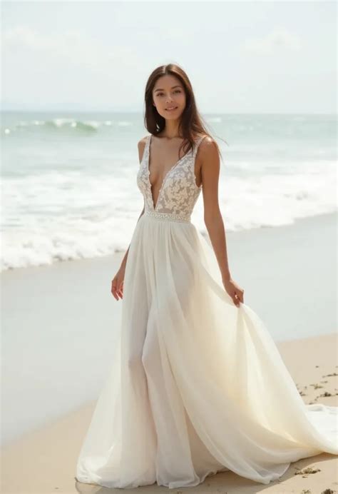 11 Stunning Beach Wedding Dresses For Your Dream Coastal Ceremony