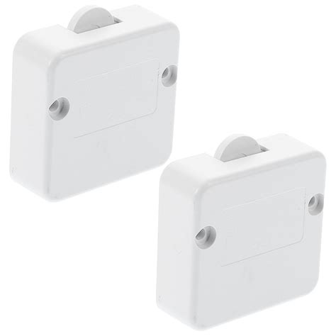 2pcs Cabinet Lamp Switch 250v 2a White Wardrobe Touch Switches Wardrobe