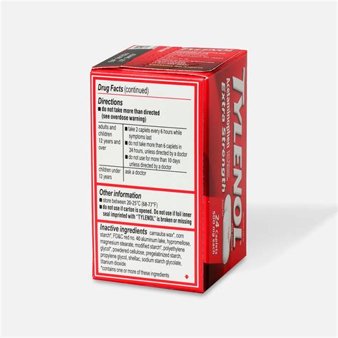 Tylenol Extra Strength Caplets 24 Ct