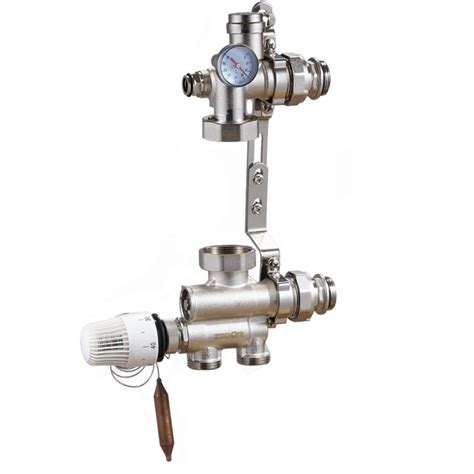 ᐉ Смесительный узел для коллектора Zegor QS-6402 с термоголовкой (QS ...