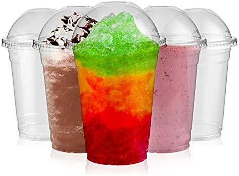 Disposable Smoothie Tumblers With Lids 16oz 500ml Set Of 100 50