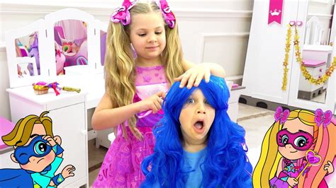 ديانا وروما شعر قوس قزح رسوم متحركة Youtube