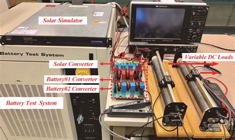 The Test Bench Of Two Batteries And Pv Simulator With The Dc Load