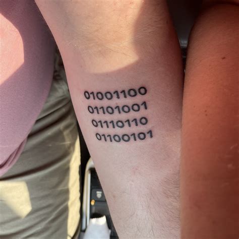 Binary Code Tattoo