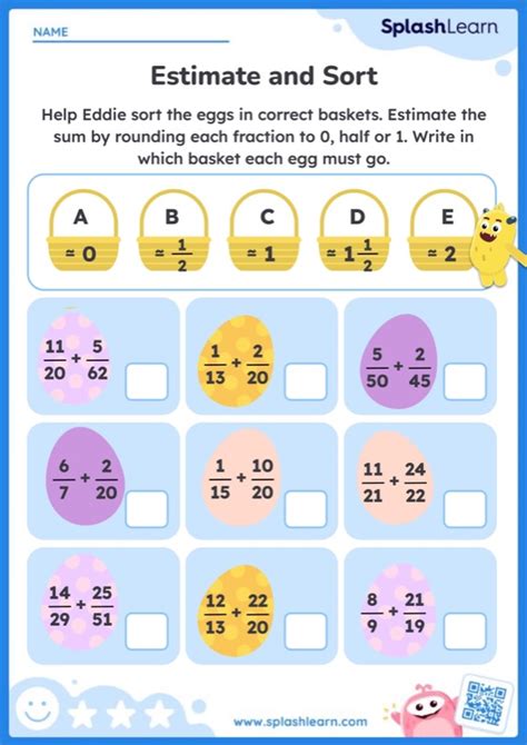 Estimate Fractions Sums And Differences