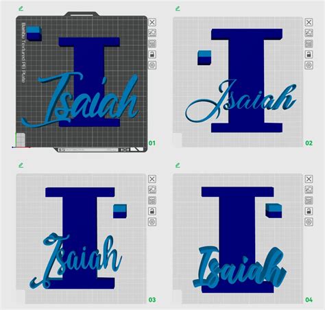 Isaiah Name Sign By Serenity2892 Makerworld Download Free 3d Models