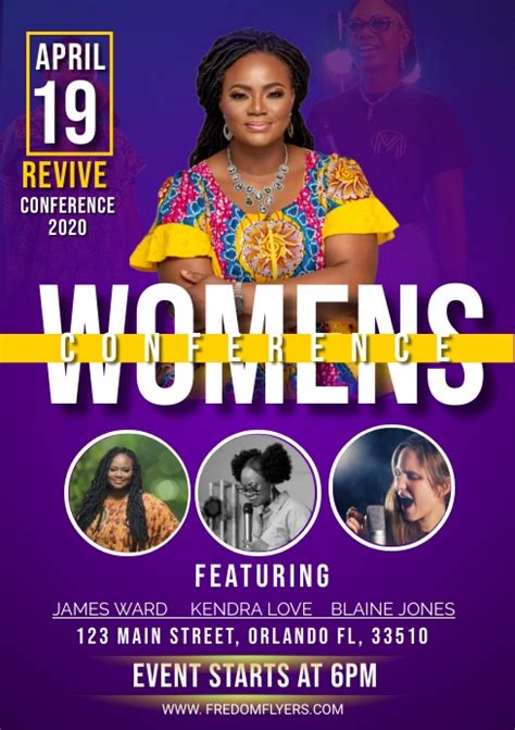 Women Conference Flyer 17 Template Postermywall