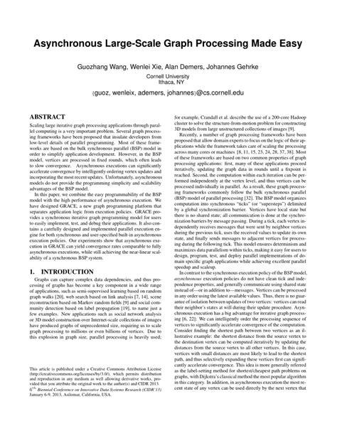 [pdf] asynchronous large scale graph processing made easy guozhang