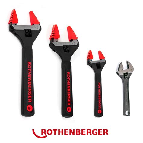 Rothenberger Wide Jaw Wrench Adjustable Spanner Plumbing Jaw Protectors
