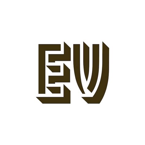 Premium Vector Ev 3d Logo Design