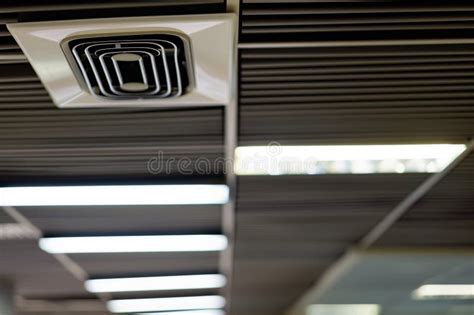 Closeup Of Air Diffuser On Office Ceiling Stock Image Image Of Interior Closeup 308426087