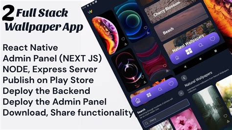 build full stack wallpaper app with react native next js mongodb express js and node js part