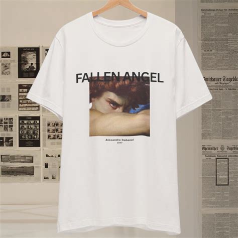 Fallen Angel Unisex Graphic Tee Alexandre Cabanel Classic Art Shirt