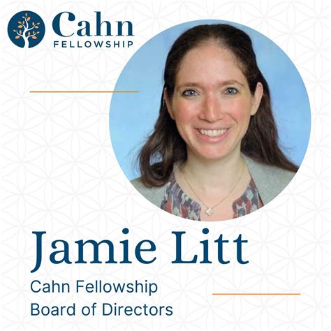 Cahn Fellowship On Linkedin Join Us In Welcoming Jamie Litt To The