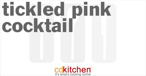Tickled Pink Cocktail Recipe