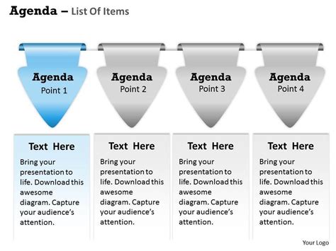 Four Staged Linear Text Boxes Presentation PowerPoint Images Example Of PPT