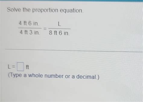 Solved Solve The Proportion Equation