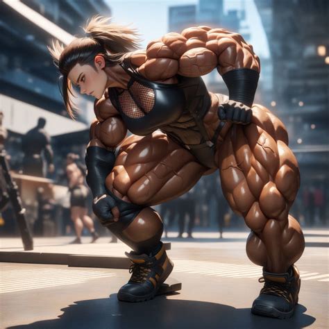 Huge Ripped Girl By Powergoofy On Deviantart