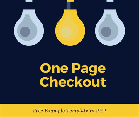 One Page Checkout Script Free With Example Template In Php Phppot