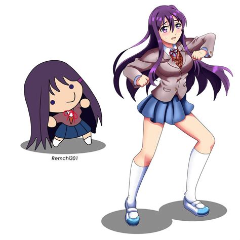 Smol Dancing Yuri Art By Remchi301 On Deviantart Ddlc