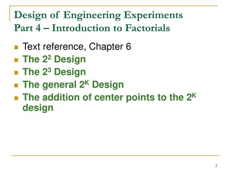 Ppt The 2 K Factorial Design Powerpoint Presentation Free Download