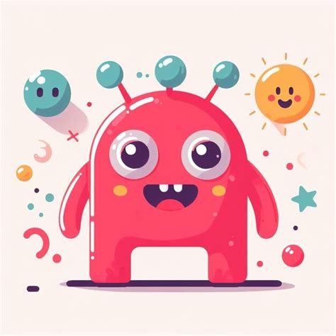 Premium Photo Cute Small Monster Cartoon Illustration