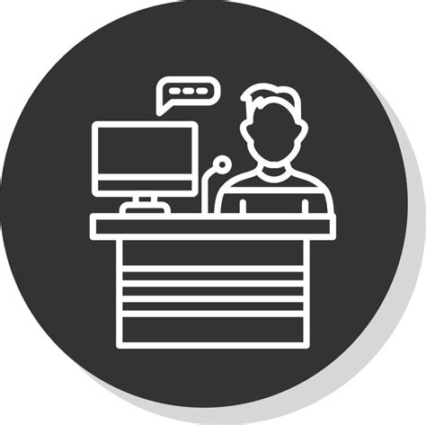 Analyst Line Shadow Circle Icon Design 43864362 Vector Art At Vecteezy