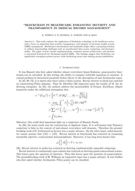 Pdf Blockchain In Healthcare Enhancing Security And Transparency In Medical Record Management