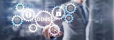 premium photo man clicks on virtual screen with text ddos cyber attack