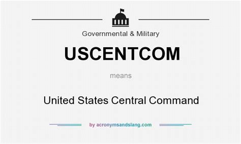 Uscentcom United States Central Command In Governmental And Military By