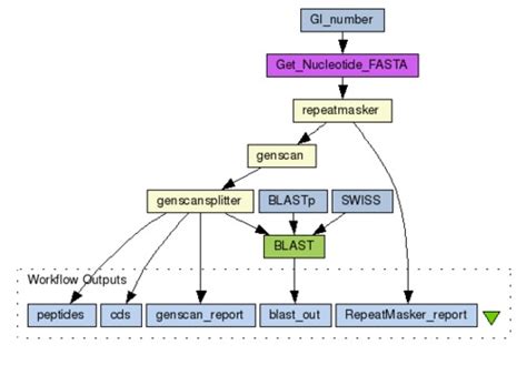 Myexperiment Workflows Genome Annotation Pipeline Demonstrator Workflow For Nucleic Acids
